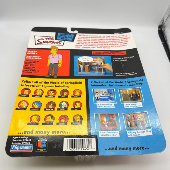 Simpsons | Toys | Simpsons Freddy Quimby Voice Activated World Of ...